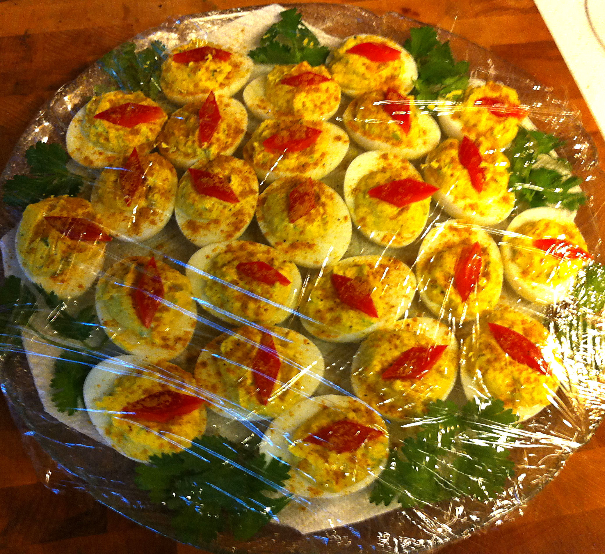 Karl’s Potluck Curried Deviled Eggs | Jabberwocky Stew